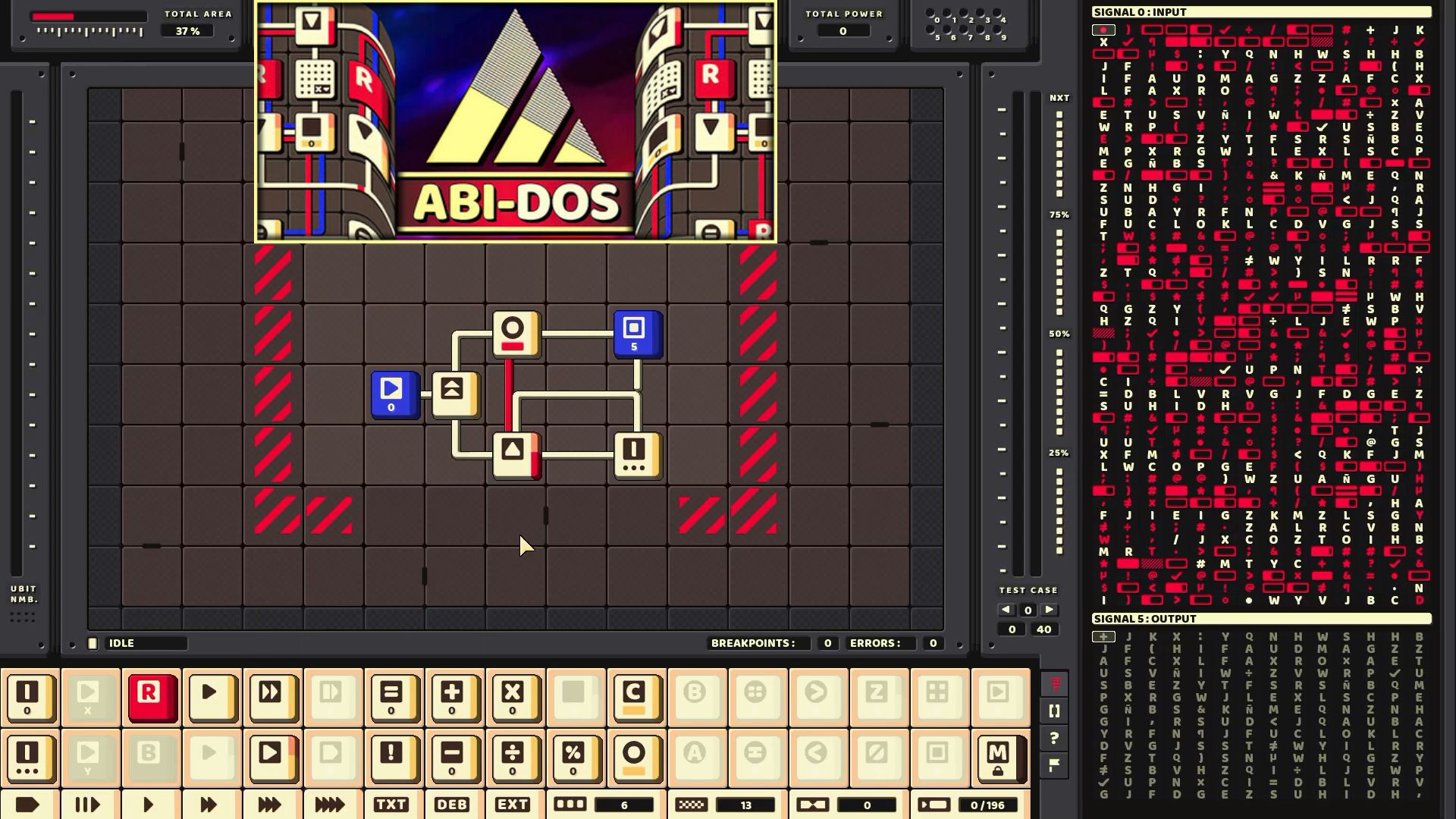 【解谜】ABI-DOS - 处理数据块的自动化编程【游戏推荐/自动化/Demo...