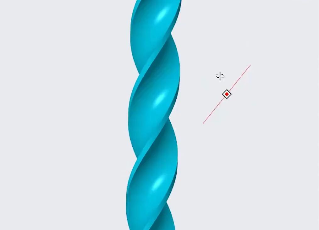 Creo/proe螺旋面,结构设计,产品设计,creo教程,proe教程,creo在线教学,...