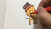 简笔画“老虎先生”,酷气十足,不愧为森林之王!