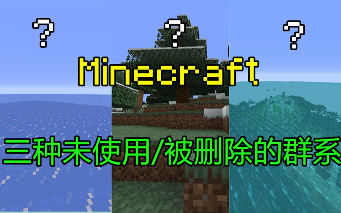 [我的世界60Fps]三种你可能不知道的未使用或者被删除的群系