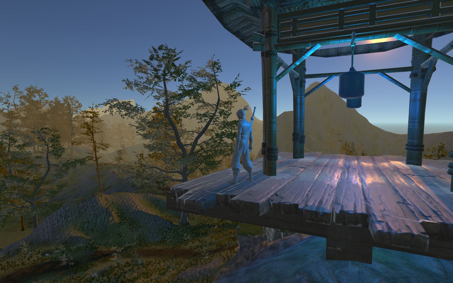 ...穿越黄昏山林,探索远山上的悬崖村,技术美术初心者的Unity大场景练习