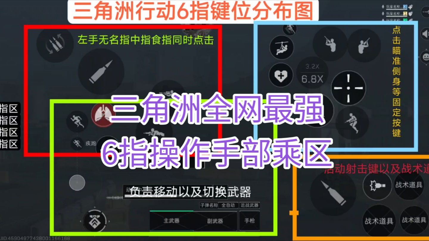 三角洲行动6六指操作键位分布图全网最强手部乘区全面战场