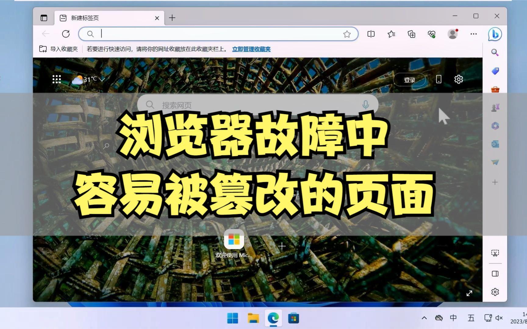 认识浏览器故障中容易被篡改的页面