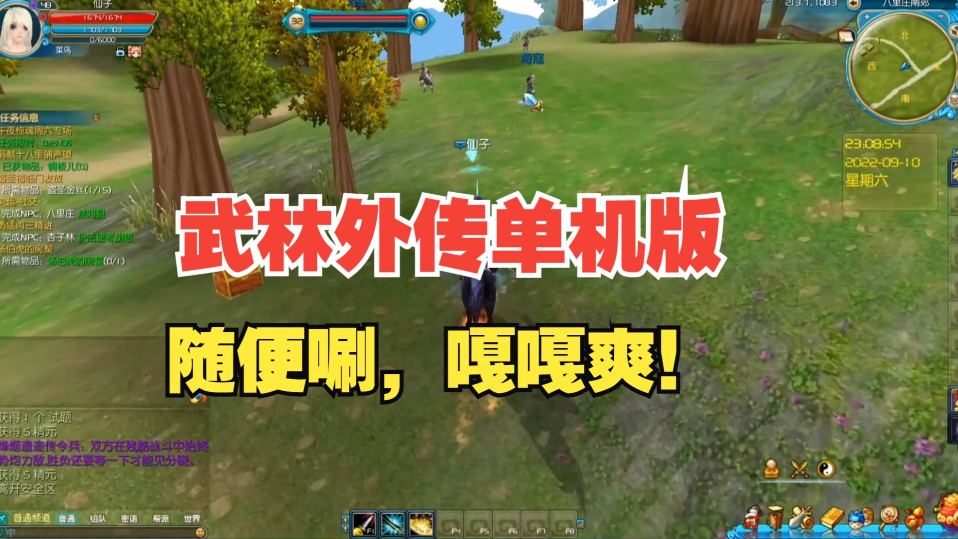武林外传单机版,玩网游单机的快乐你懂的,随便唰的感觉太爽了!_网络...