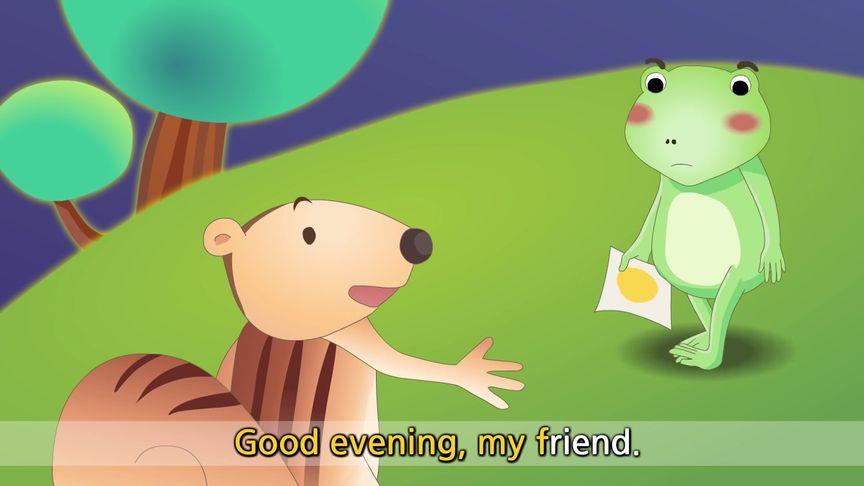 英语启蒙故事对话形式动画第11集。