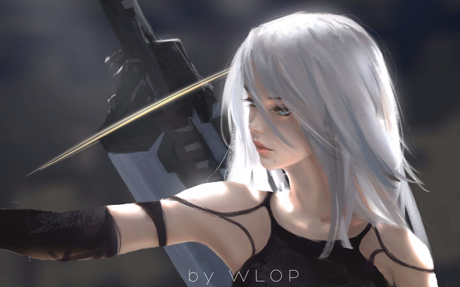 【PS绘画过程】NieRAutomata :A2 【板绘】