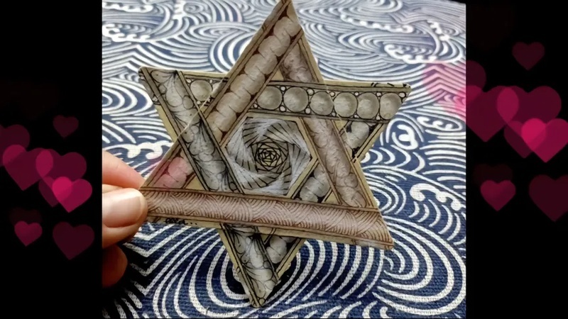 好玩的星星禅绕,跟我一起来,简单有趣的禅绕画