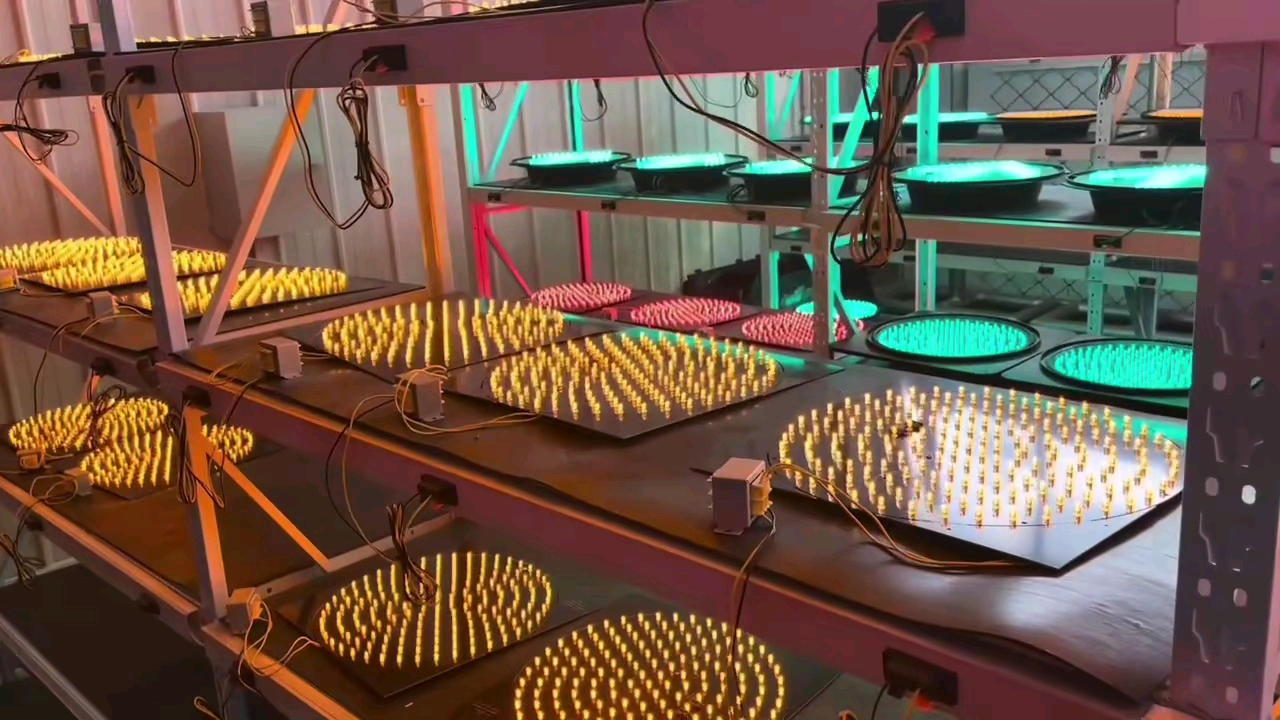 电流冲击测试,产品老化中#山东欧耐电子#交通信号灯生产厂家#红绿灯...