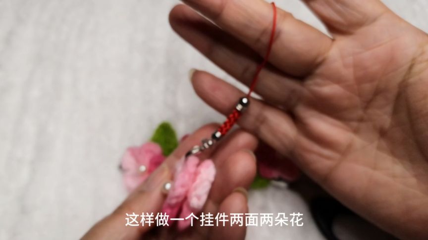 毛线精灵手作零基础钩针教程1:学钩一朵2分钟小花新手快速出成品