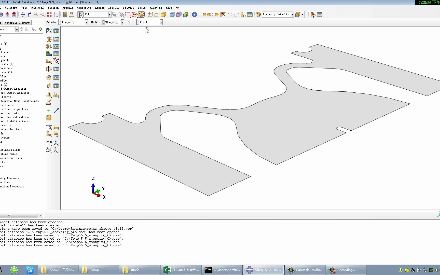 《ABAQUS工程实例详解》_5.5_钣金冲压成形