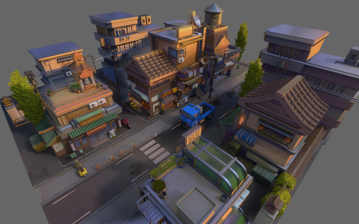 【3DMAX建模】从BOX开始,一节课让你学会次世代场景道具!