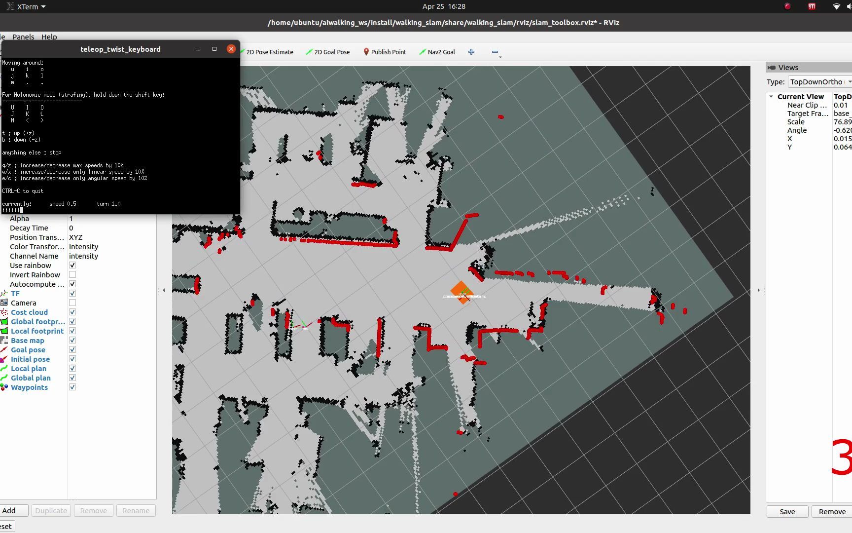 walking机器人入门教程-slam_toolbox算法建图