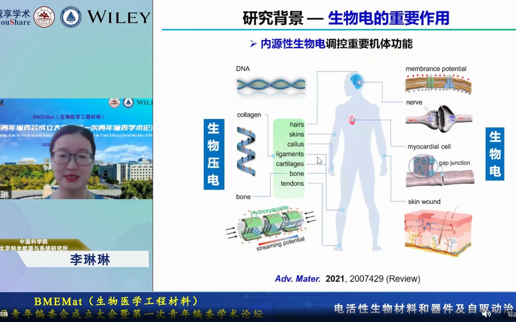 【生物医用材料分论坛】2.电活性生物材料和器件及自驱动治疗——李...