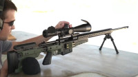狙击步枪瞄准镜实拍,打个1000码的靶子,果然不简单