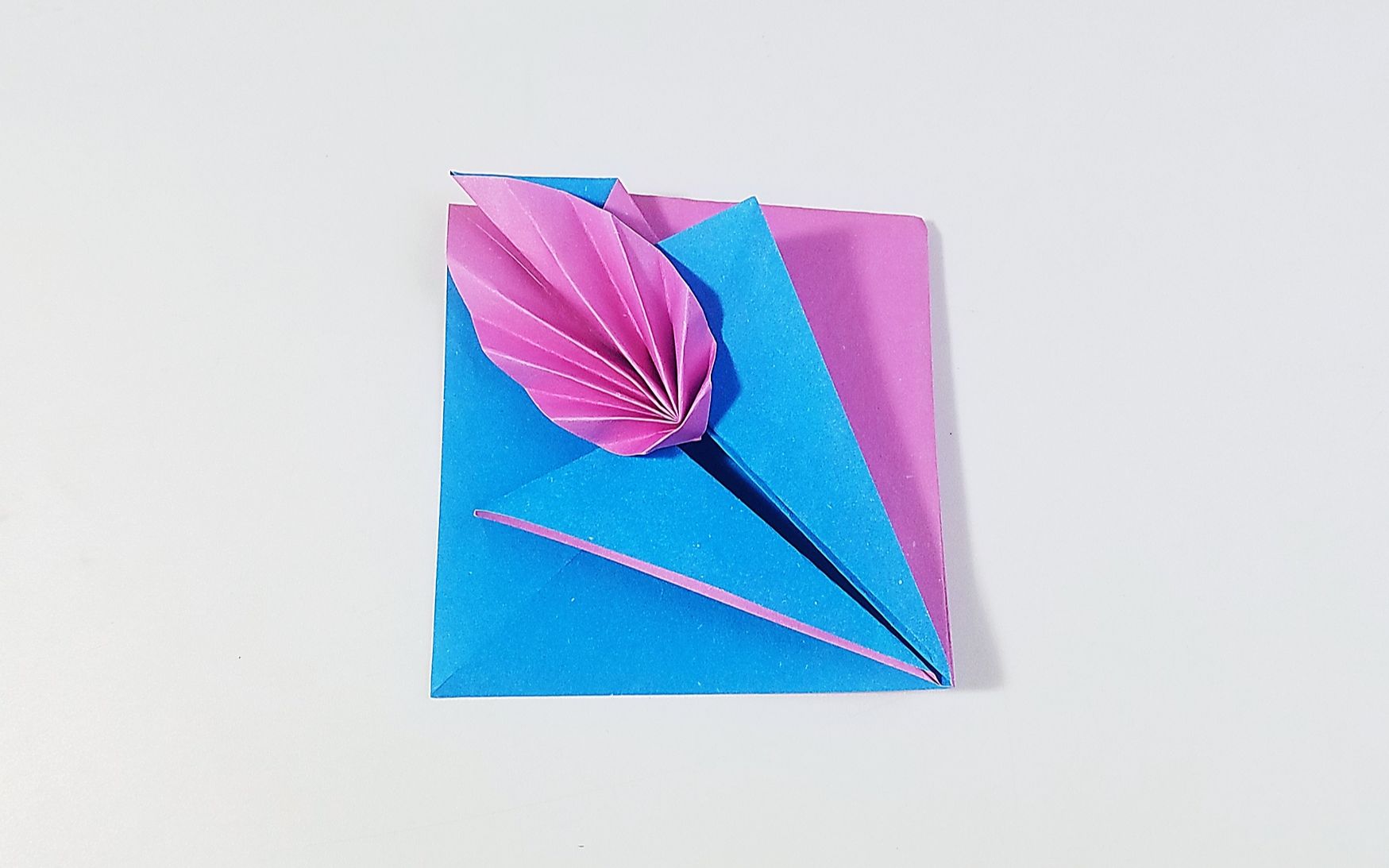 教你折纸树叶书签,简单漂亮
