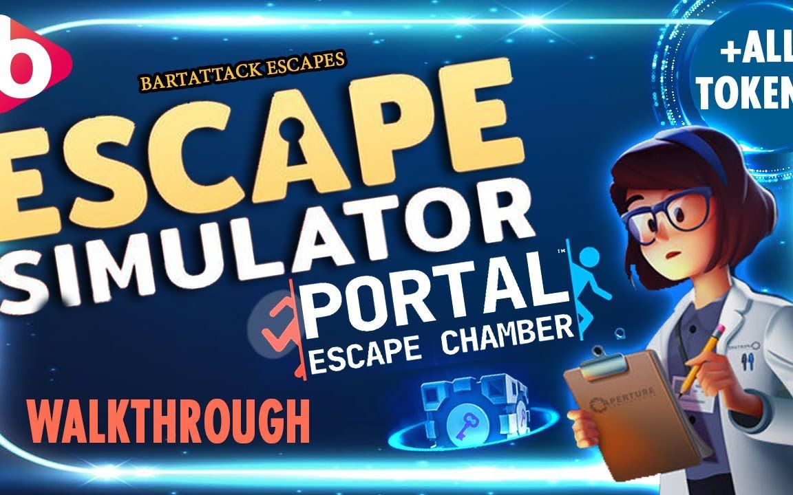 密室逃脱模拟器 X 传送门联动DLC 全流程+全收集攻略_单机游戏热门...