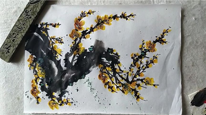 腊梅这样画非常容易上手,简单易学。值得收藏