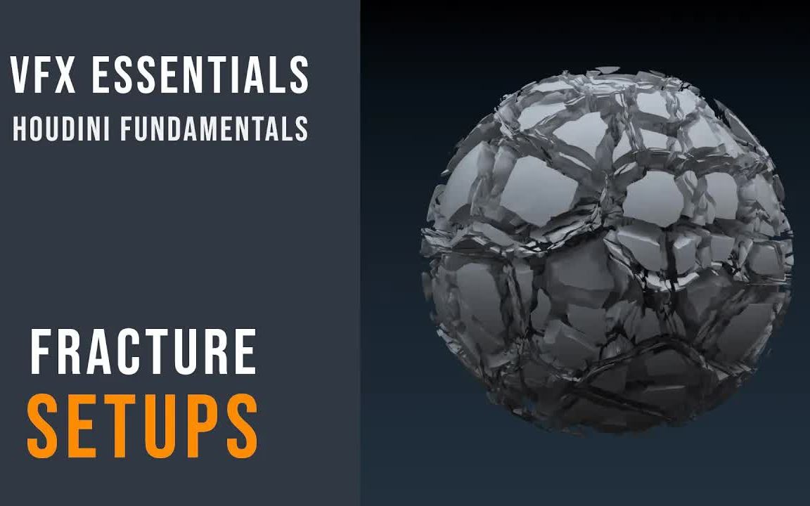 Houdini破碎断裂效果制作视频教程