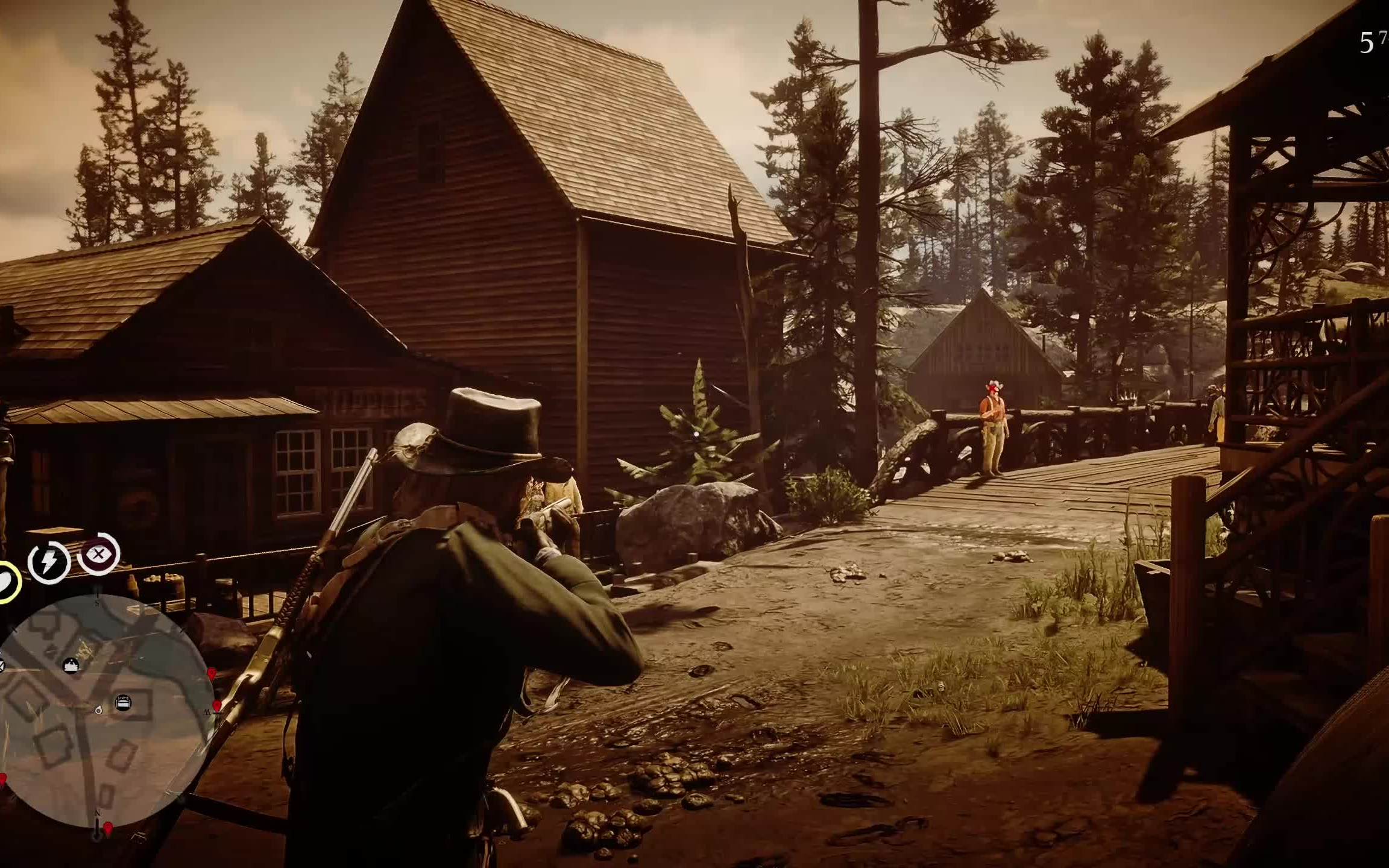 荒野大镖客2线下亚瑟做神射手挑战9