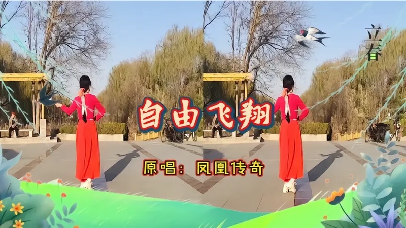 经典老歌广场舞 《自由飞翔》原唱:凤凰传奇 歌声悠扬动听 好听