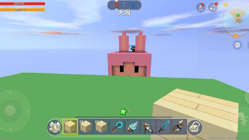 迷你世界:来玩迷斯拉Vs兔美美。