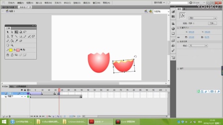 Flash动画 小鸡破蛋而出