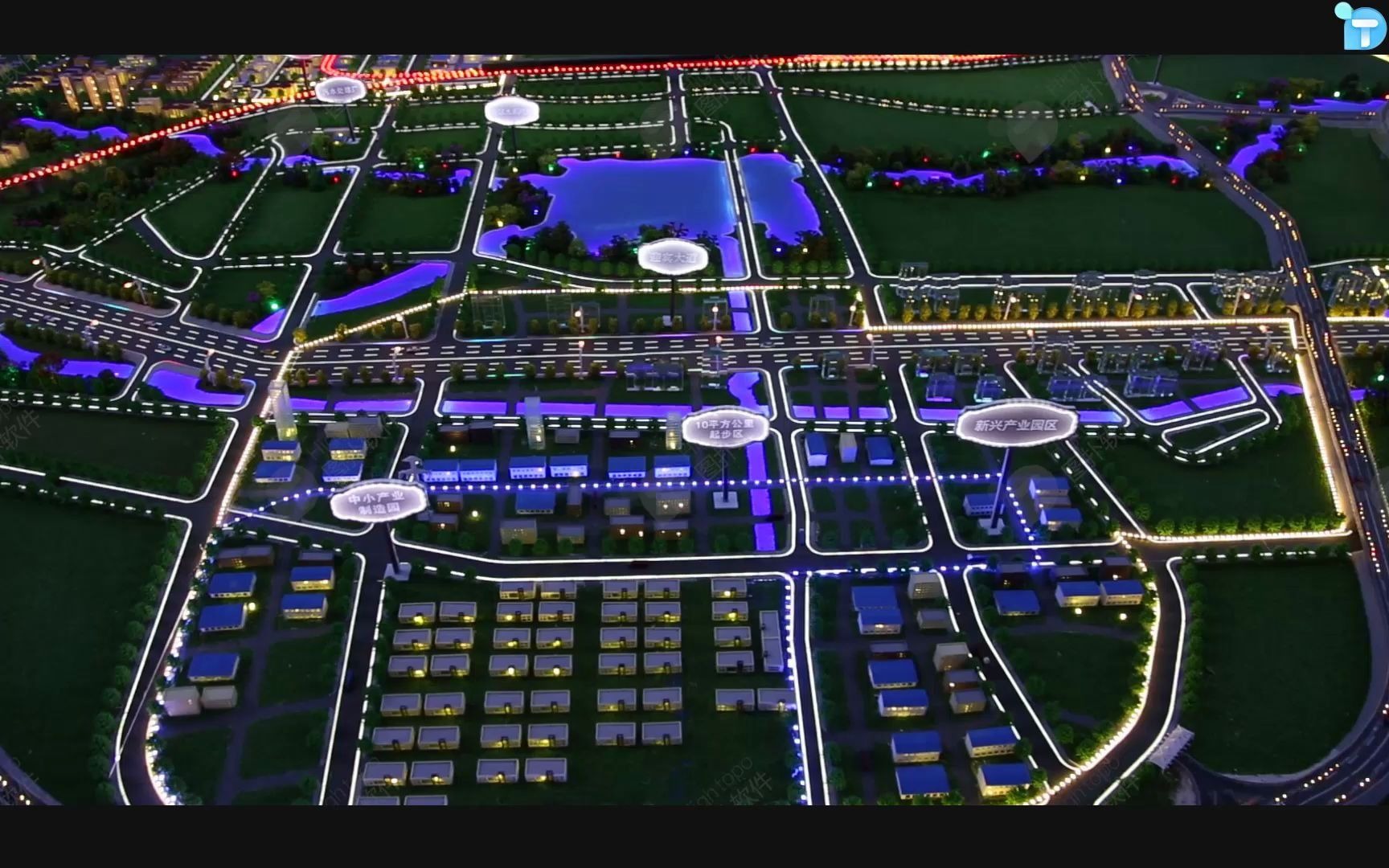 绿色园区 智慧城市 数字孪生 3D 可视化管理系统_图扑软件