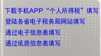 纳税人享受个税专项附加扣除 四种方式填报信息