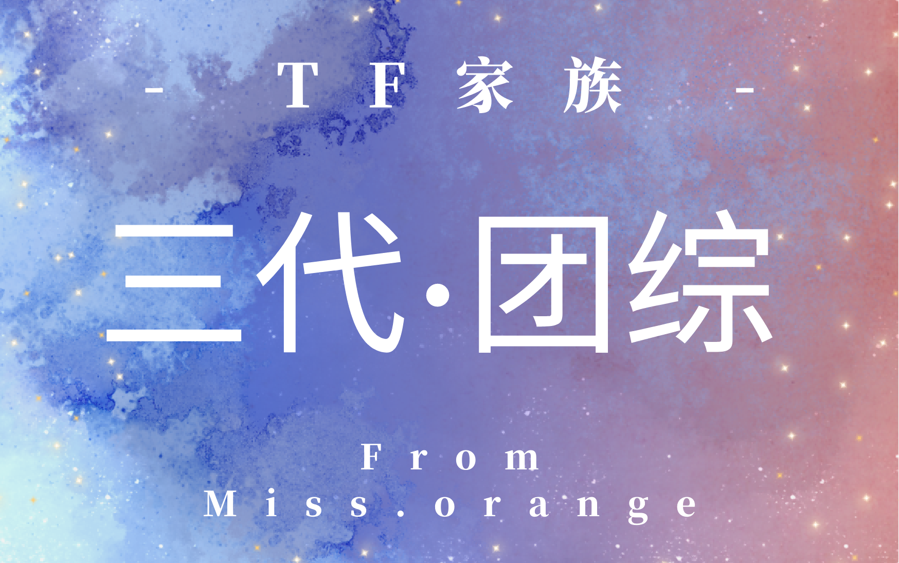 TF家族-三代-团综