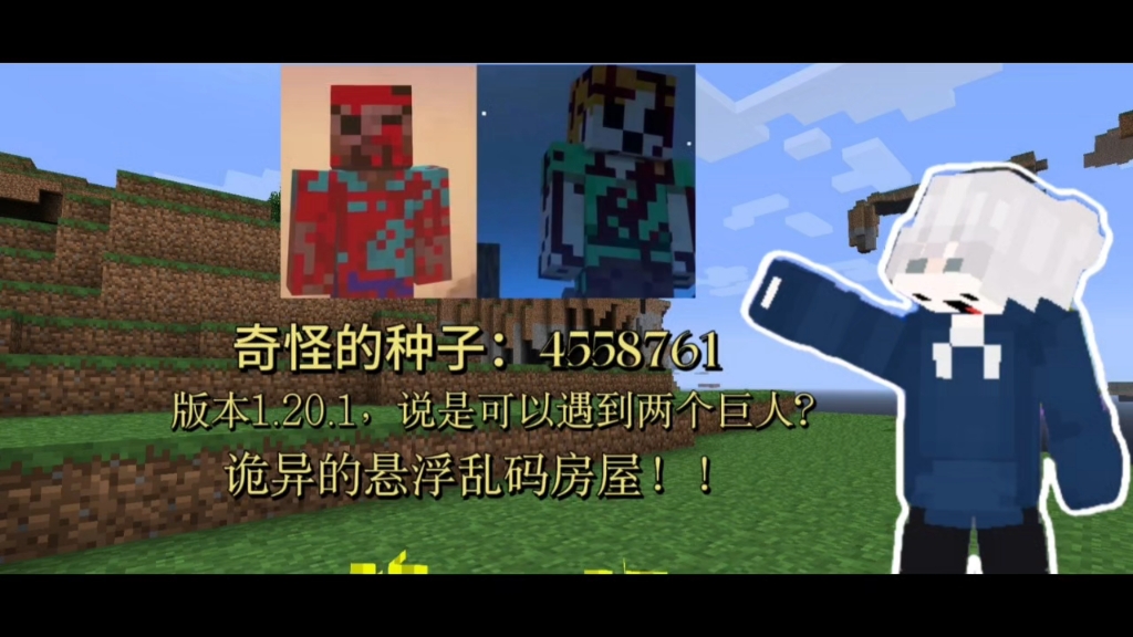 奇怪的种子码,诡异的悬浮乱码房屋,不相信的老铁可以试试