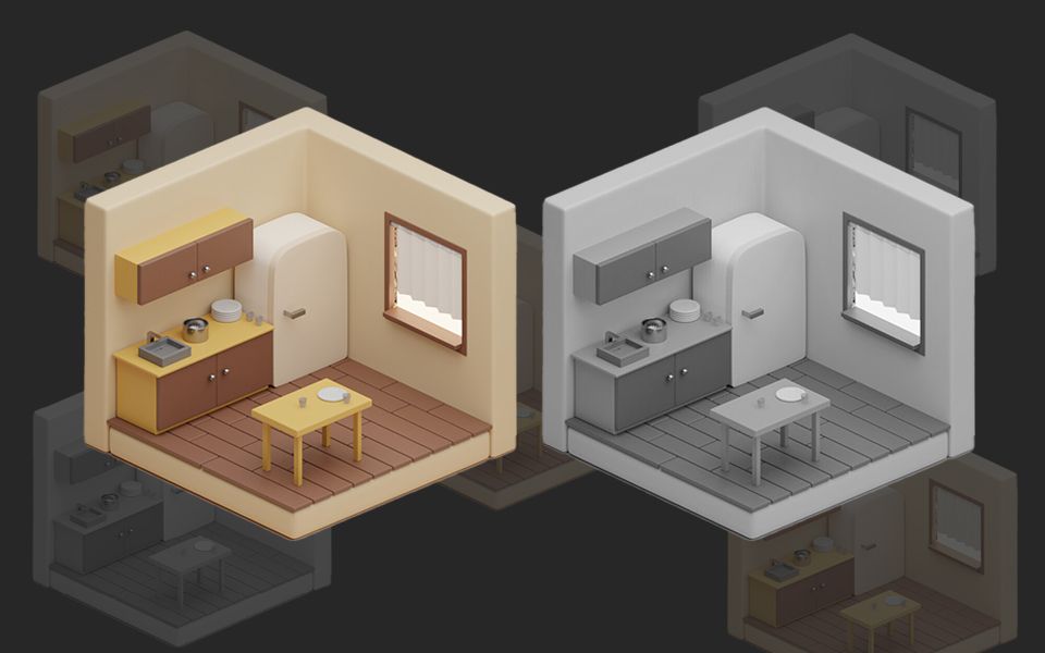 ...建模】15分钟教会你制作室内场景,适合新手学习的3d建模基础教程!