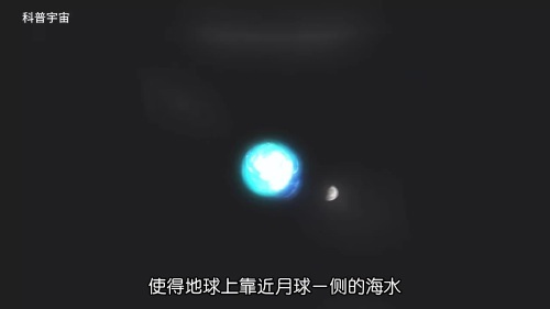 这就是我们为什么能看到海水涨潮和退潮的原因