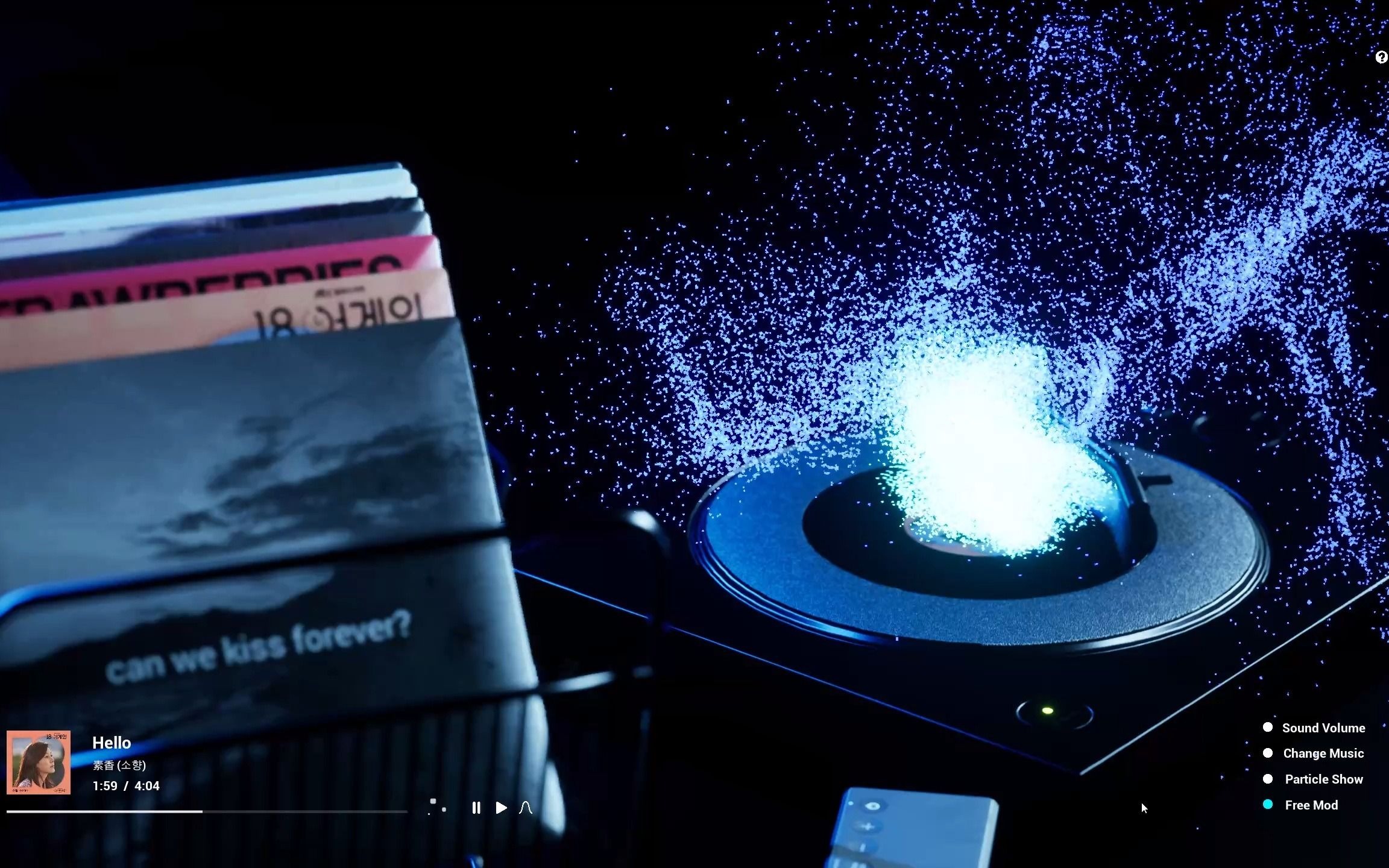 【已上传完整UE4工程/DEMO】UE4音乐可视化唱片机Demo - Hello(素...