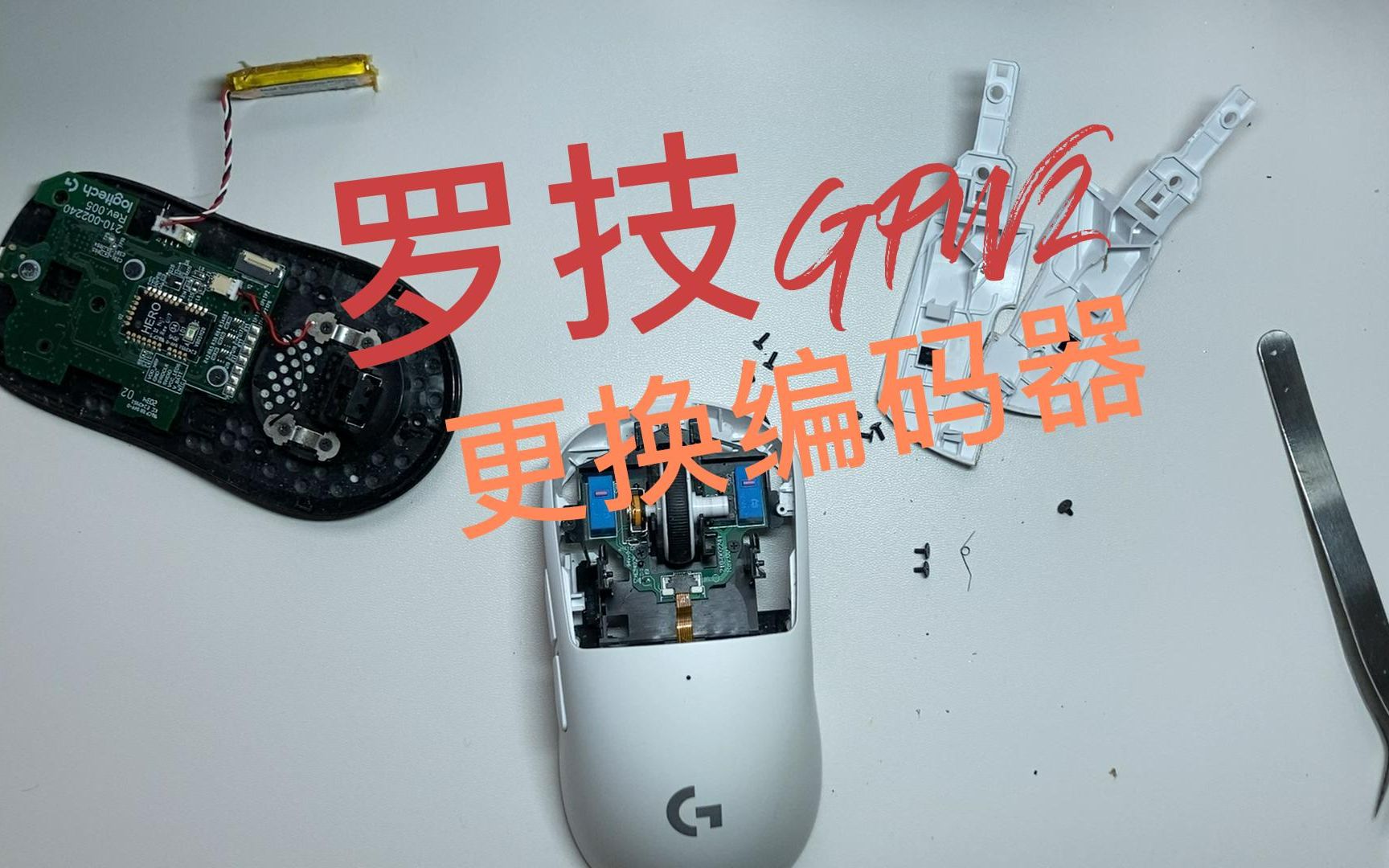 罗技GPW2滚轮回滚更换TTC金轮编码器