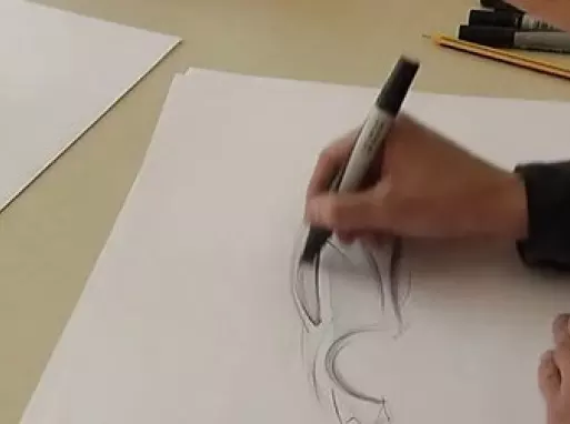 维晶正方工业设计手绘教程-汽车效果图