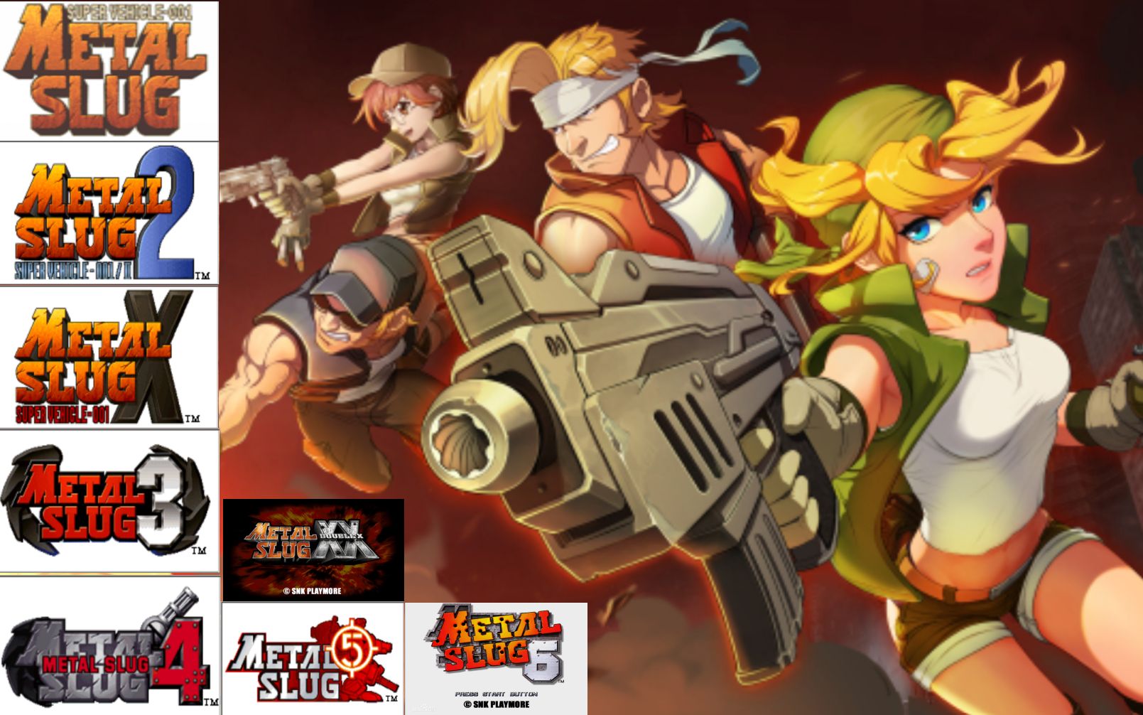 【合金弹头全集】1 2 X 3 4 5 6 XX 7全系列 全流程 最高难度无限投币...