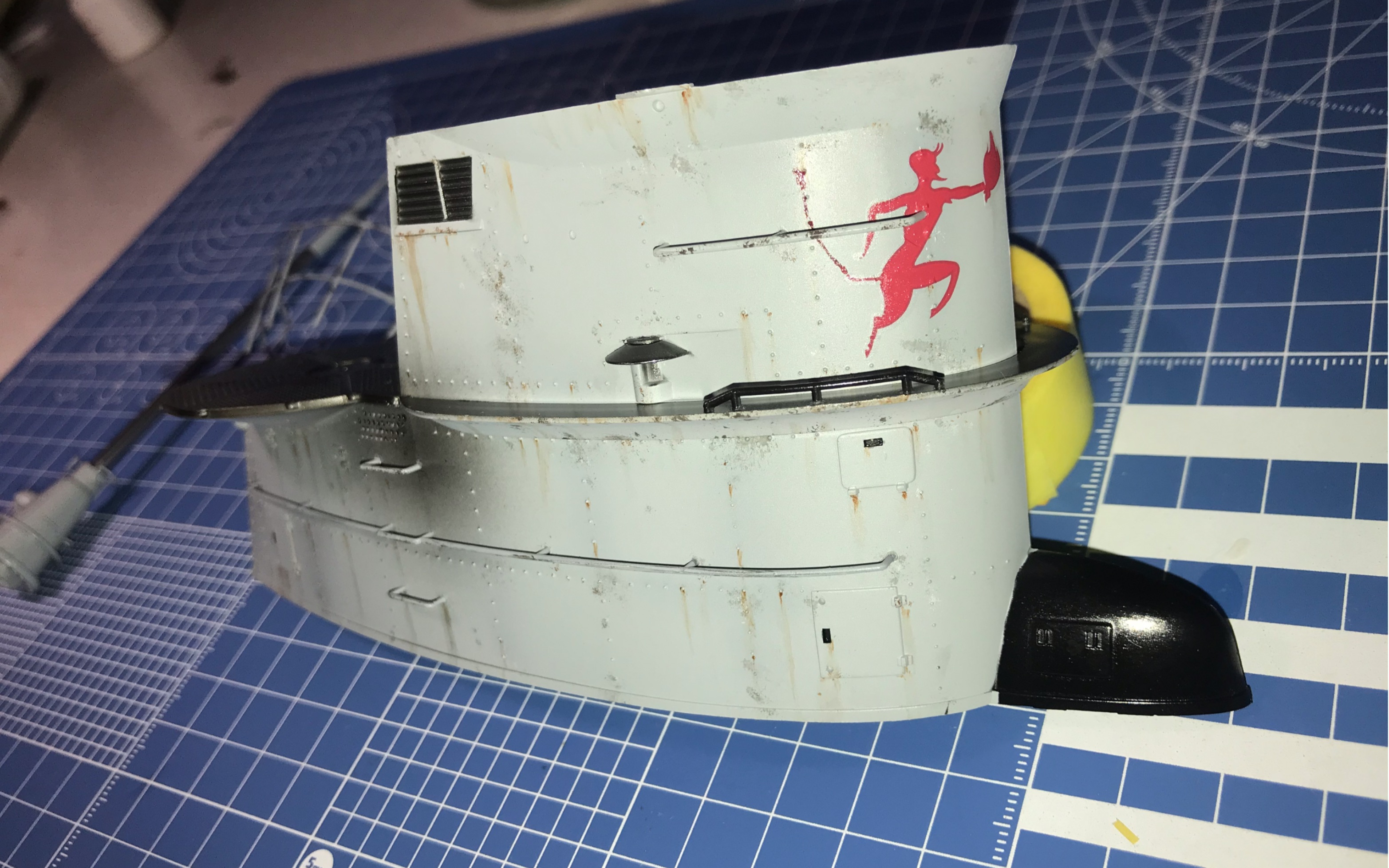 1/48小号手 U552 u型潜艇模型制作