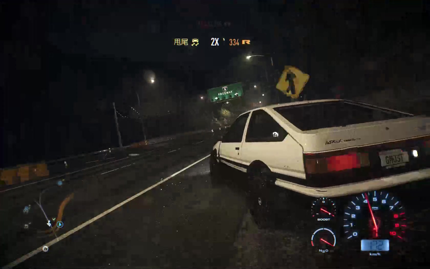 【极品飞车19】AE86满改374km/h能驾驭多久不被撞出动画?