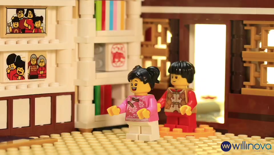 乐高版中国新年短篇动画 |新春快乐 |年夜饭 LEGO Chinese New Year ...