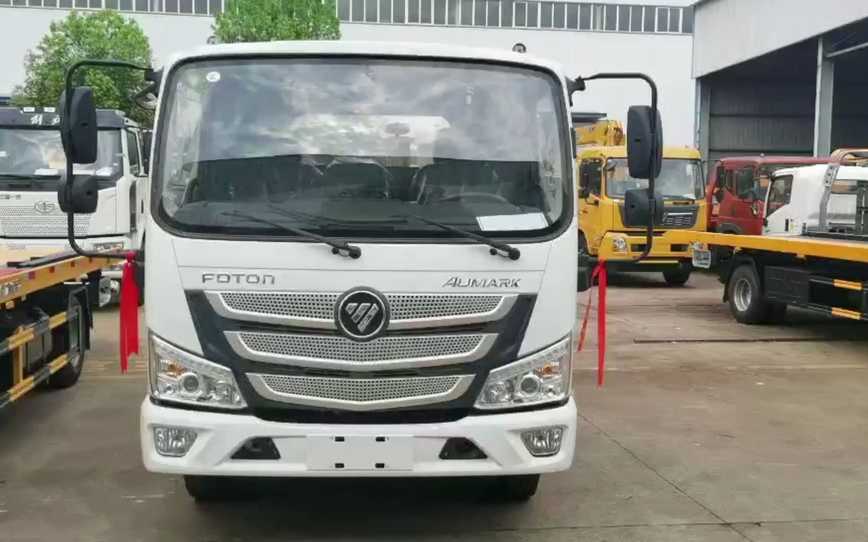 福田欧马可蓝牌一拖二清障车最新价格/3吨福田欧马可救援车多少钱一辆