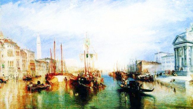 8分钟学油画—蓝天白云树木的画法