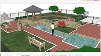 景观设计sketchup教程,草图大师画景观庭院,大写艺sketchup园林景观...