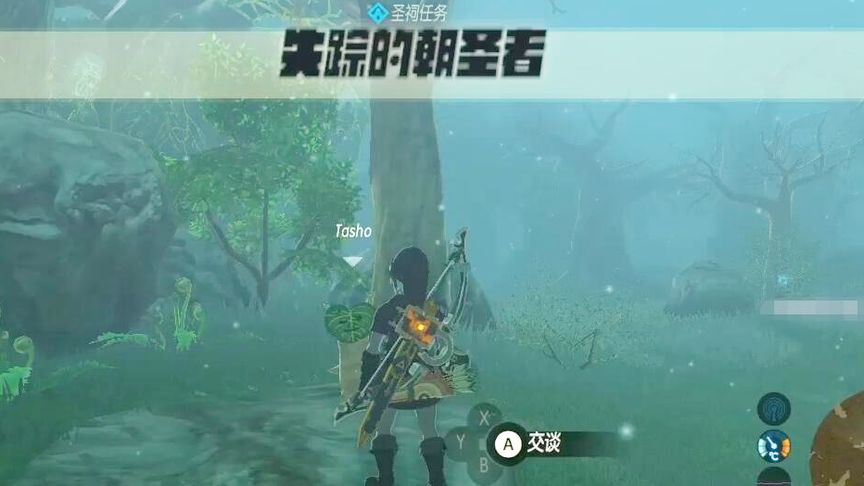 桃子《塞尔达传说:荒野之息》跟踪小精灵 迷雾森林试练