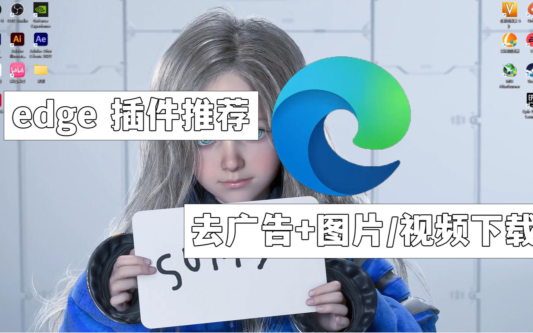 edge浏览器 去广告 图片下载插件推荐