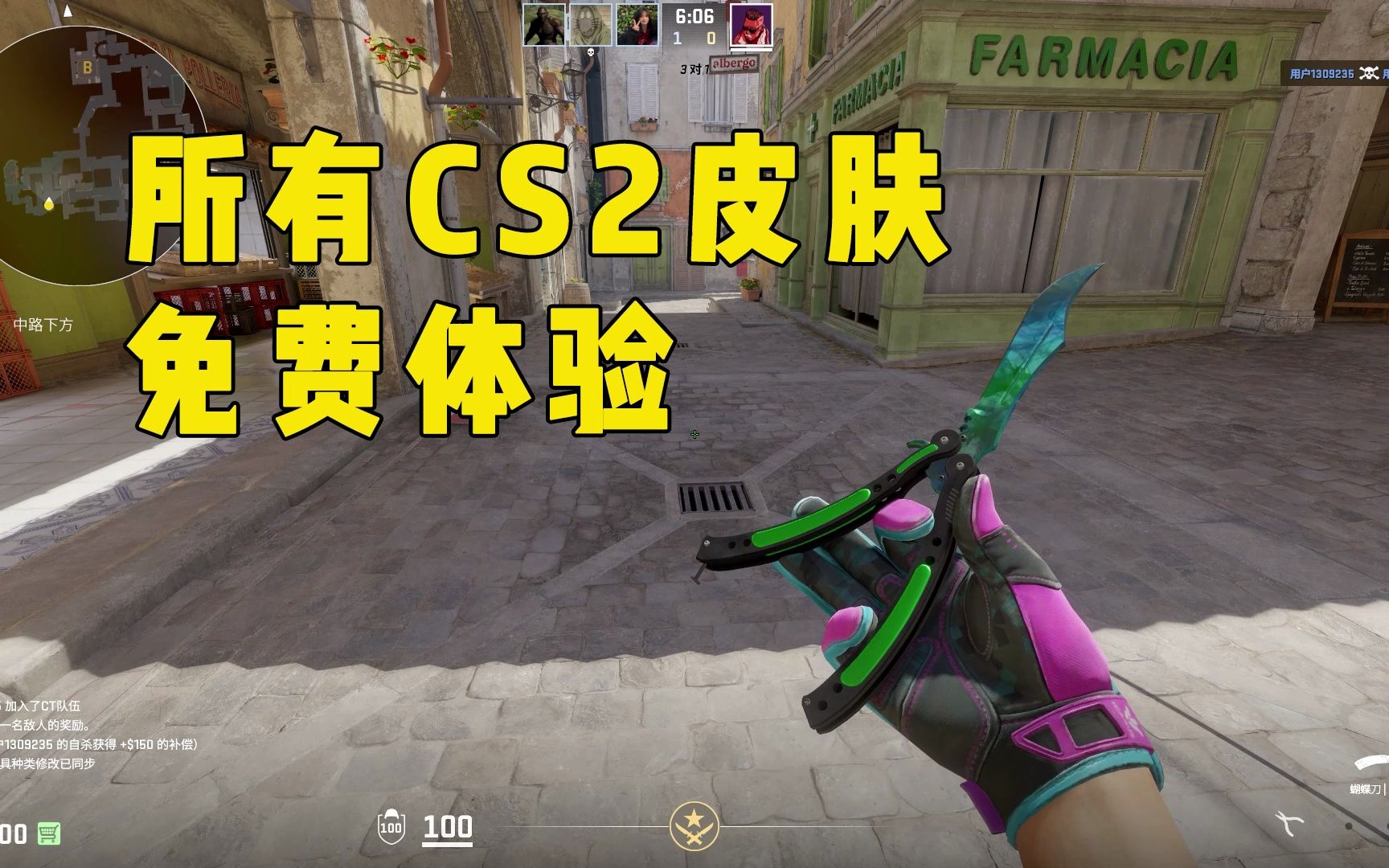 最简单最方便的方法,一键体验所有CS2皮肤