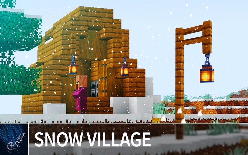 【JerenVids】【我的世界1.14】冰雪村庄种子!