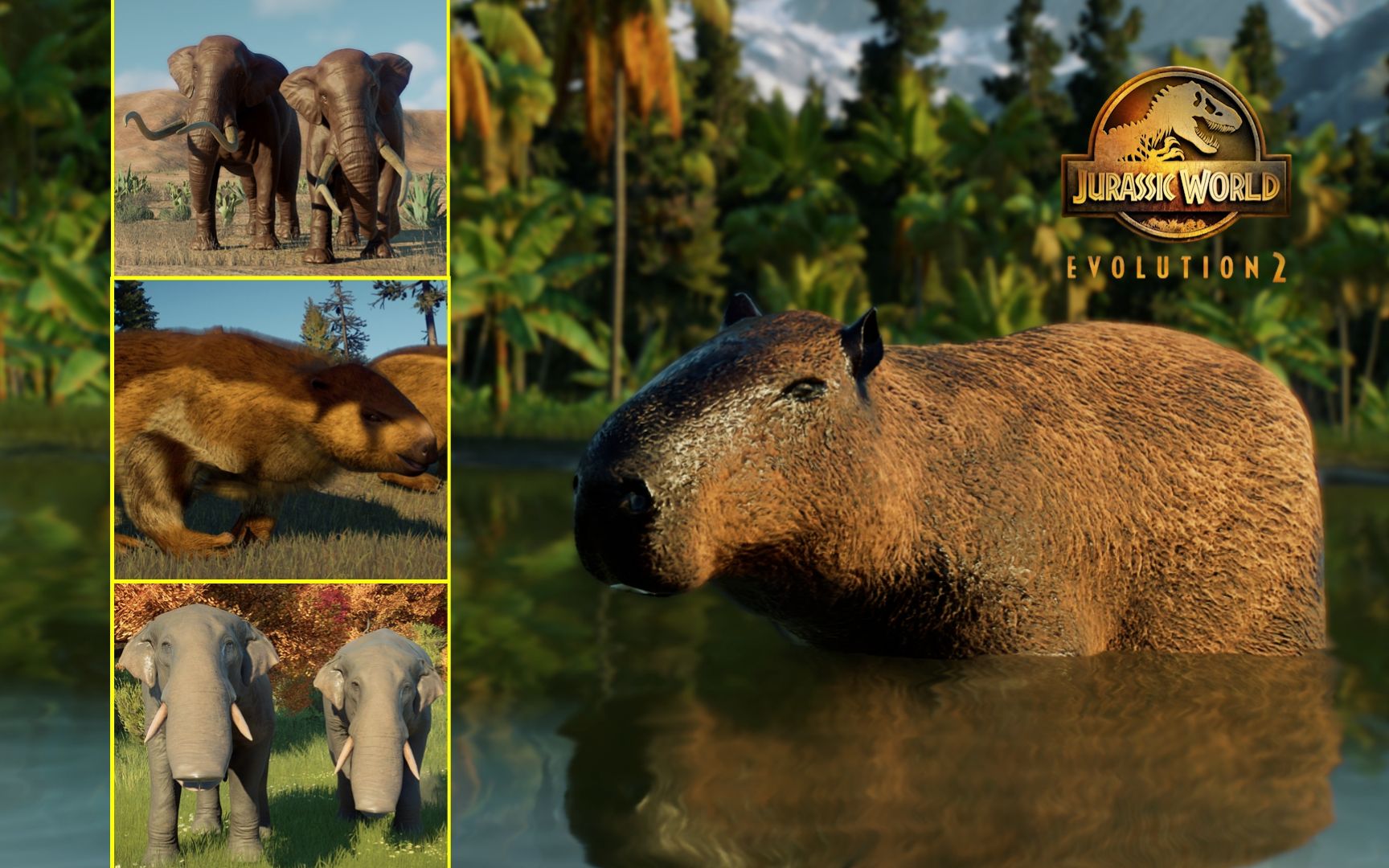 体型如牛的超大豚鼠?《侏罗纪世界:进化2》史前物种合集来啦
