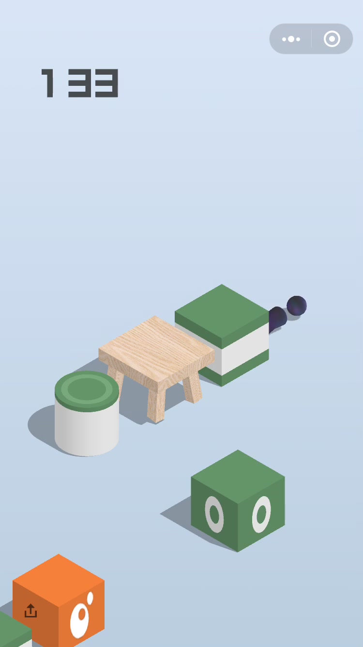 微信小程序游戏跳一跳,试玩