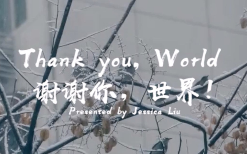 《Thank You, World》谢谢你,世界!向疫情期间每一位帮助过我们的朋友...