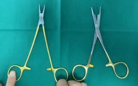 宠物手术器械,左手持针钳和右手持针钳的区别